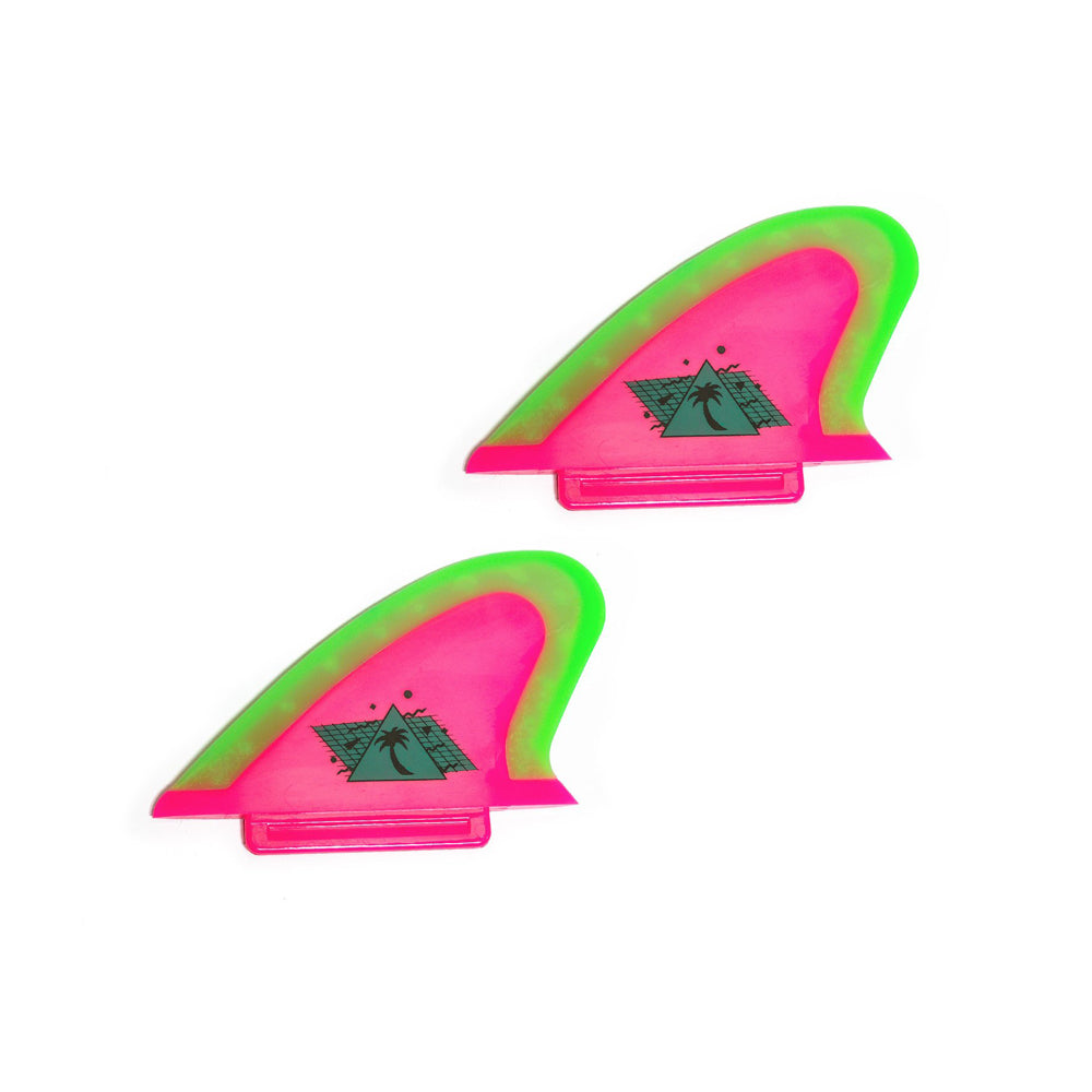 Catch Surf - Beater Pro - Safety Edge Twin Fin Kit - Hot Pink & Lime ...