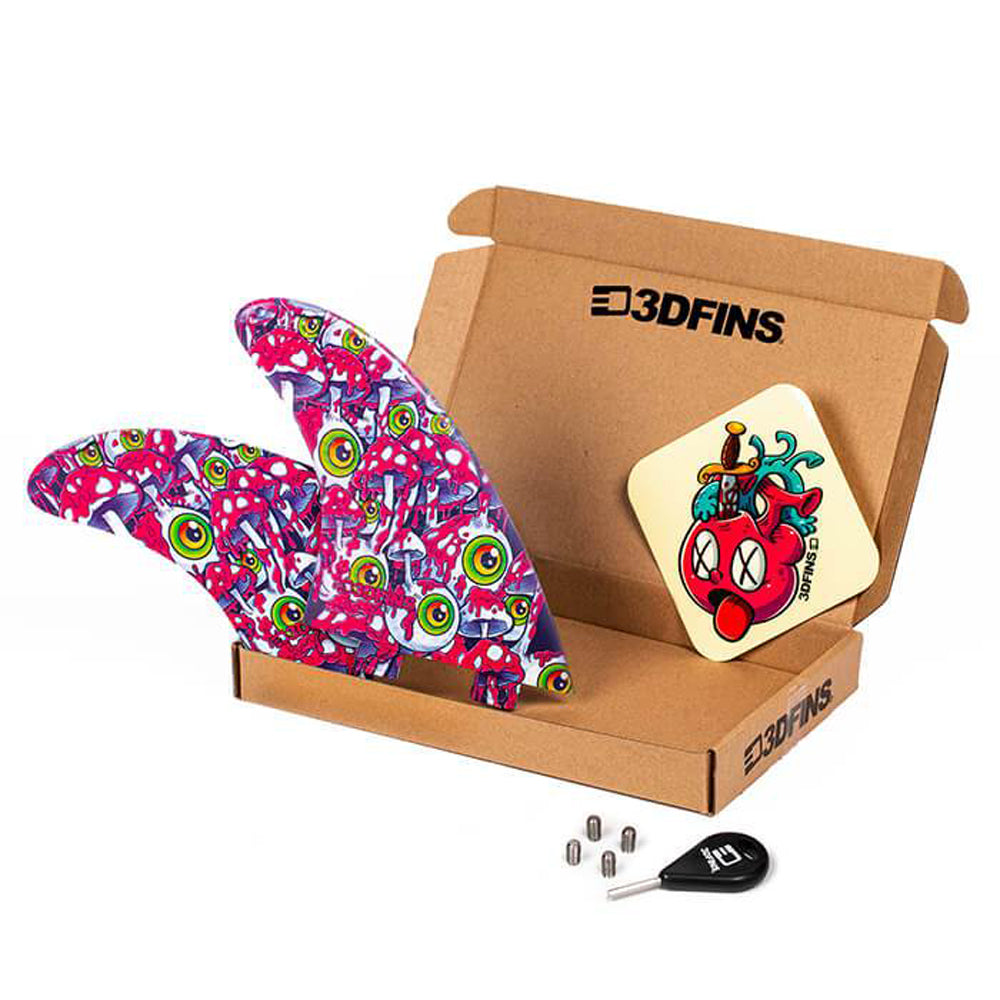 3D Fins - Akila Aipa Twin - Mushy (FCS1/Futures) – Satorial Supplies